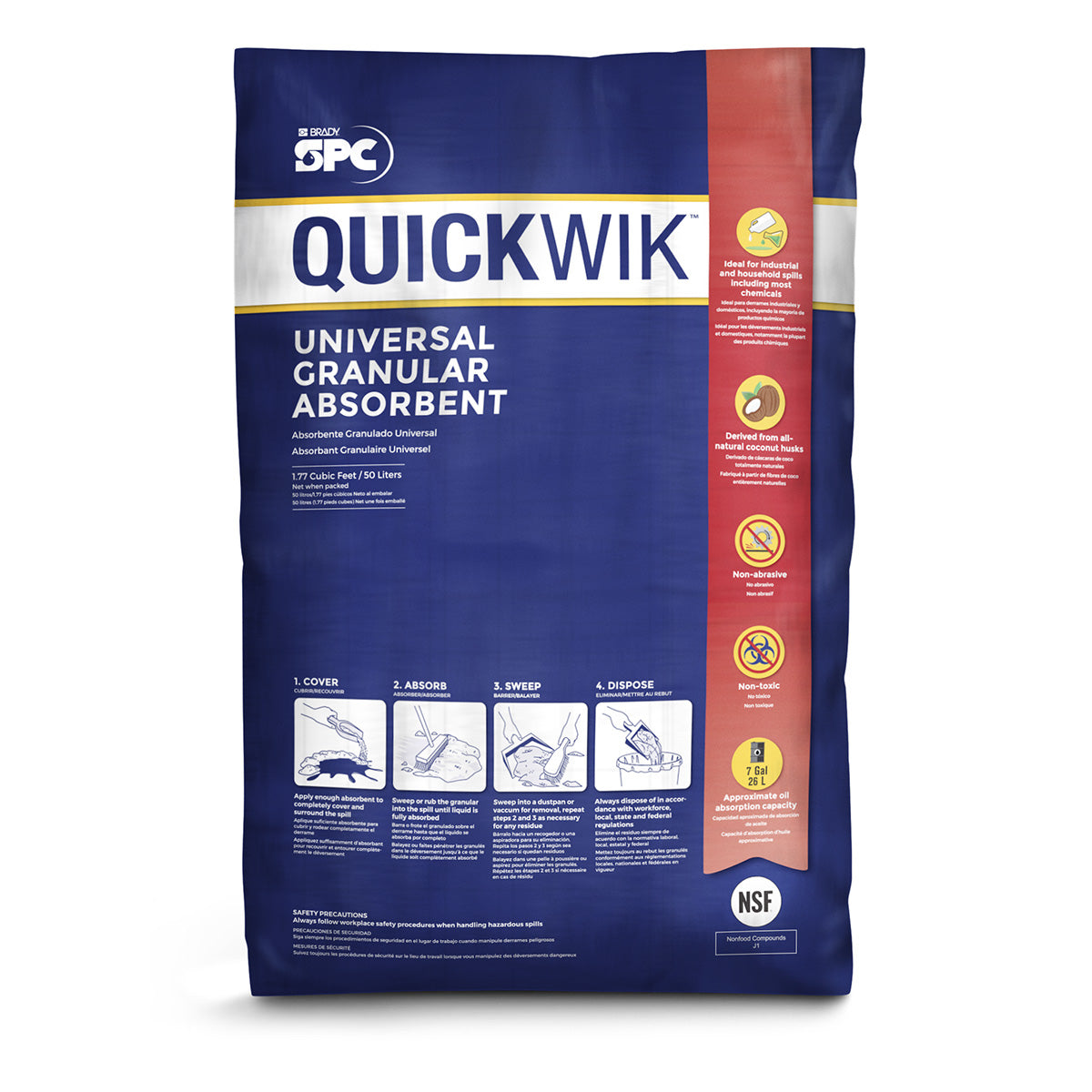QUICKWIK universeel kokosvezel - 26 liter – Absorptieshop