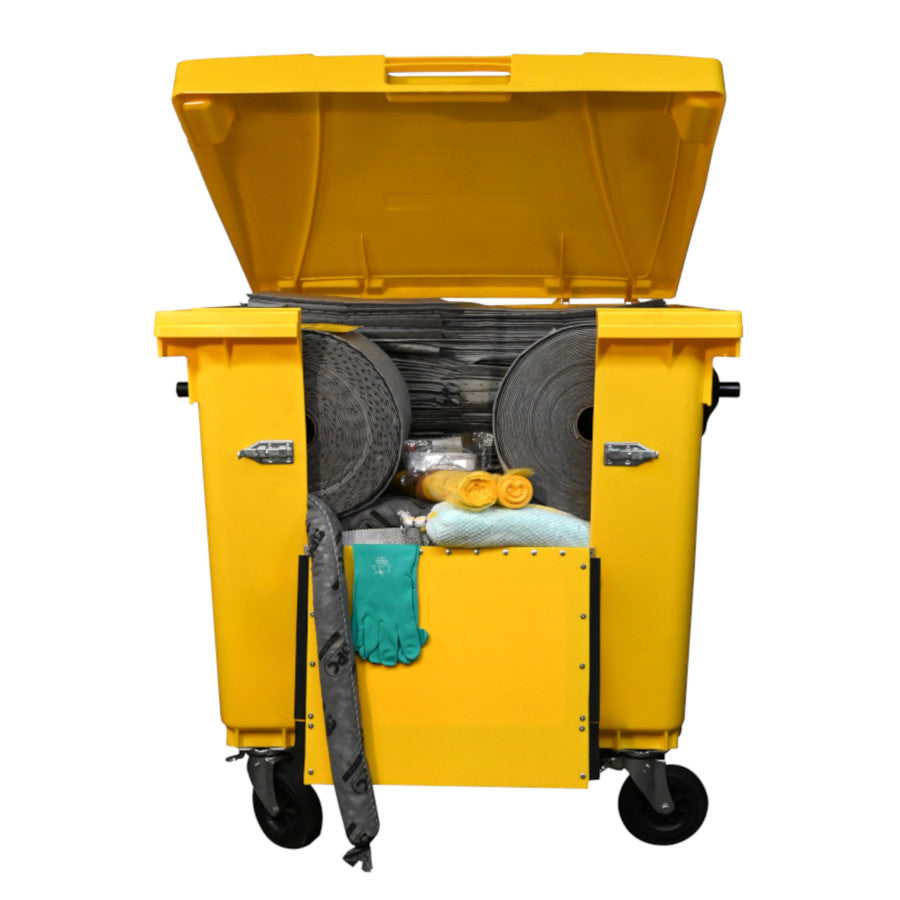 Spill kit container 1.000 liter - universeel – Absorptieshop